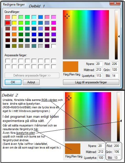 Dessa färgkoder, gäller en Jofa kuling - Bygg & Renovera - Maringuiden